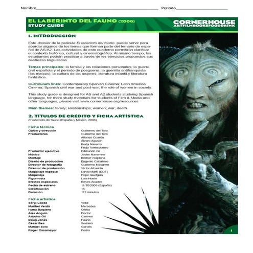 El laberinto del fauno ficha tecnica | PDF