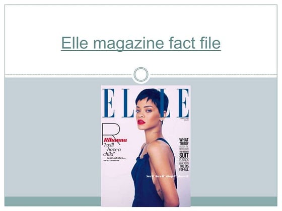 Elle magazine layout | PPT | Desktop Publishing | Computer Software and ...