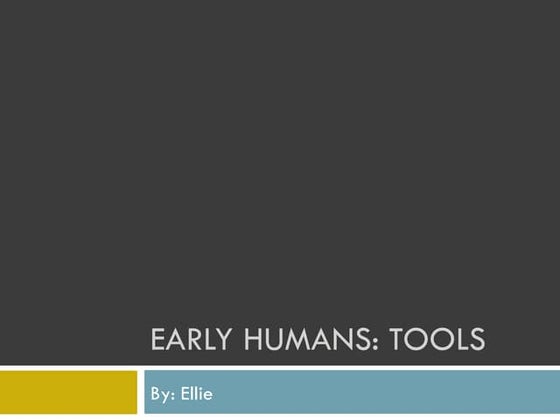 Hominid tools | PPT