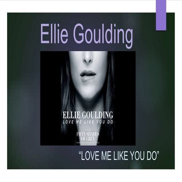 Ellie Goulding Analysis | PPT