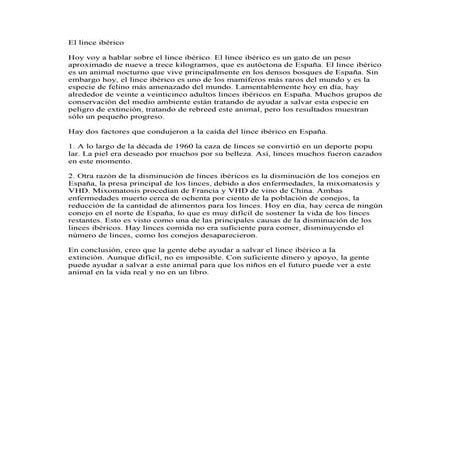 El Lince Iberico | PPTX