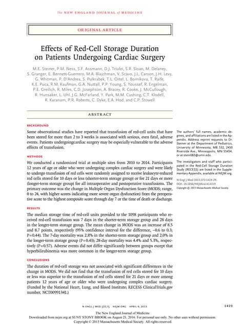 Dr. Elliott Bennett-guerrero presentations