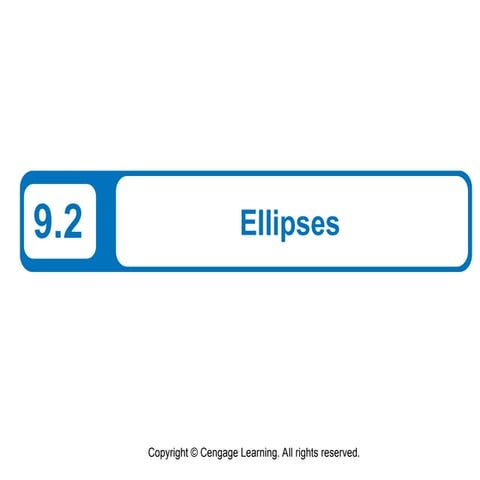 Conic Section:Standard Form Ellipses.ppt