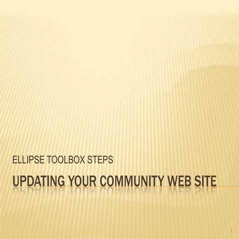 Ellipse toolbox steps | PPTX