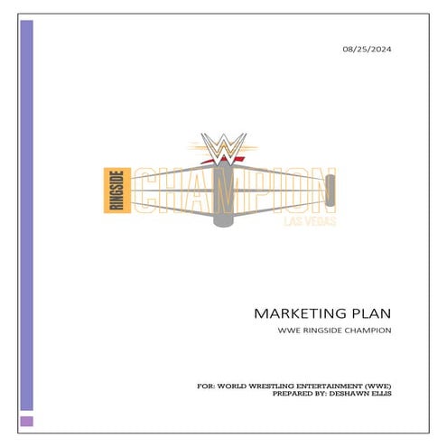 Marketing Plan: WWE Ringside Champion 2025 | PDF