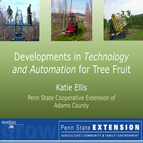 Developments in Technology and Automation for Tree Fruit | PDF