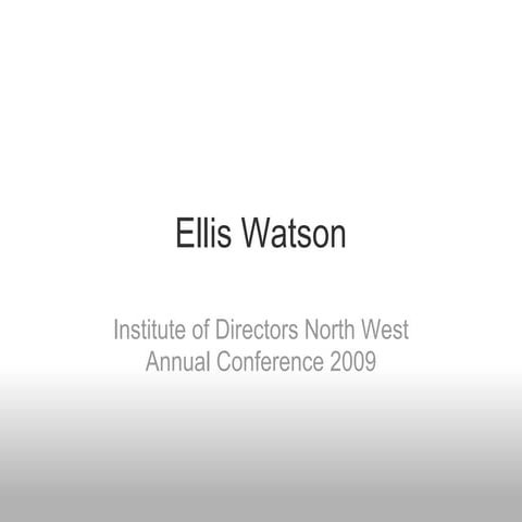 Ellis Watson on 'Business as Usual' | PDF