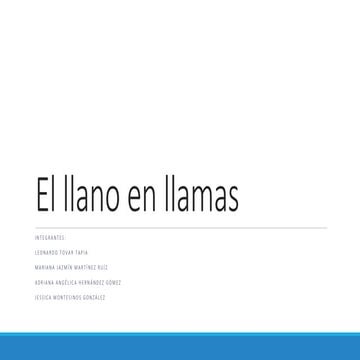 El llano en llamas | PPTX