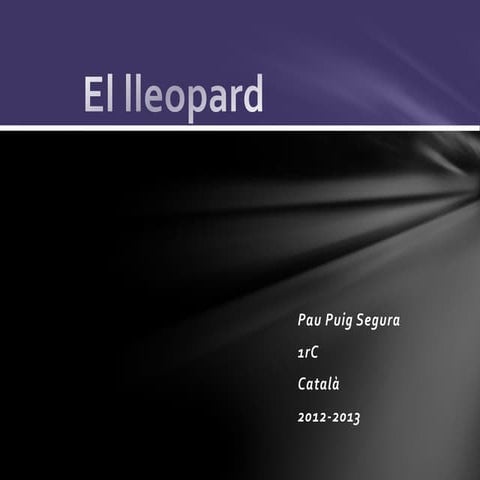 El lleopard | PPTX