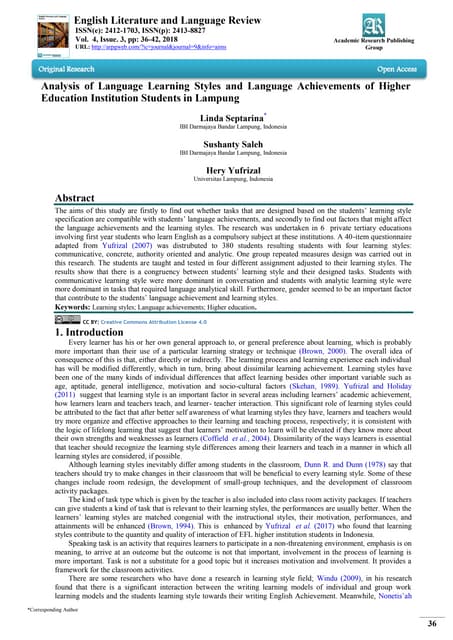 8 rrl on Learning styles & academic trac | DOCX | Educational ...