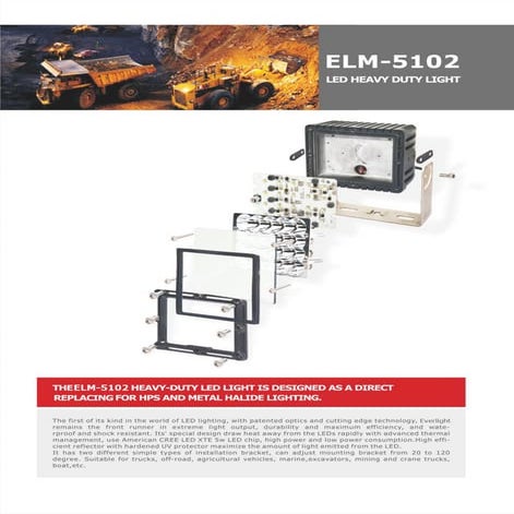 100W High Power LED Heavy Duty Light ELM-5102 | PDF