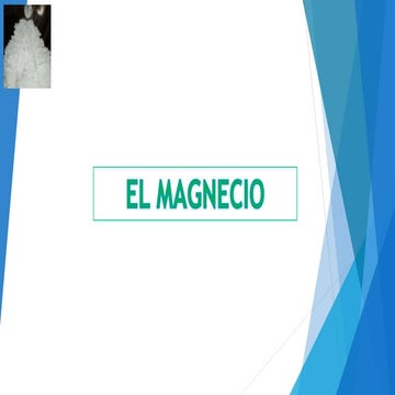 El magnesio | PPTX
