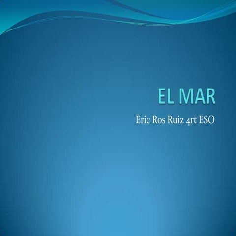 El mar | PPTX