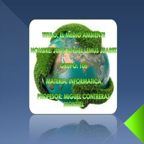 El medio ambiente | PPT