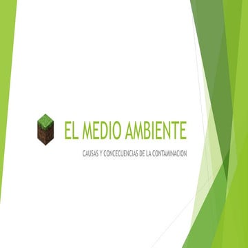 El medio ambiente | PPTX