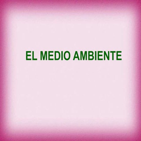 EL MEDIO AMBIENTE.ppt