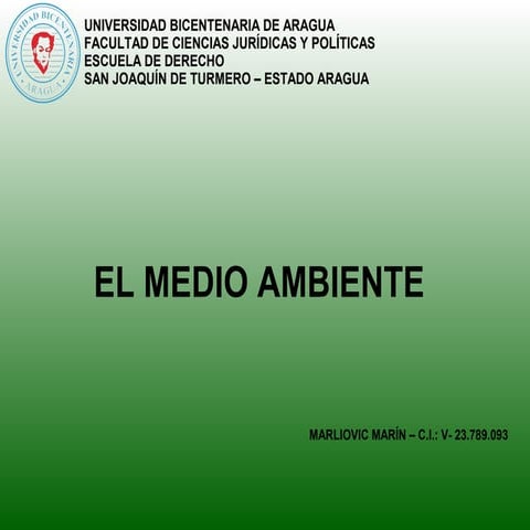 El medio ambientee | PPT