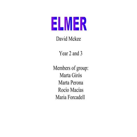 Elmer_Give us a story_2013 | PPT