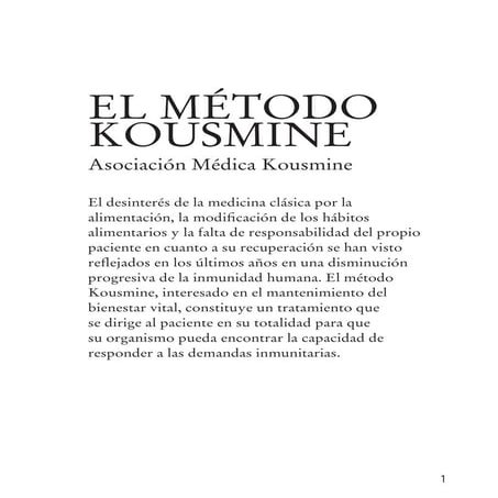 El metodo kousmine | PDF