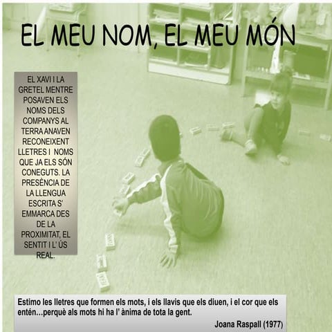 El meu nom el meu món | PPTX