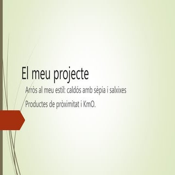 El meu projecte | PPTX