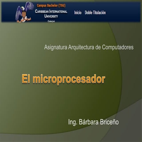 El microprocesador | PDF | Computer Peripherals | Computing