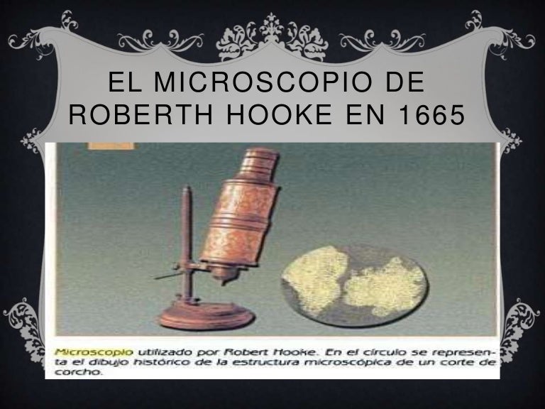 El microscopio de roberth hooke en 1665