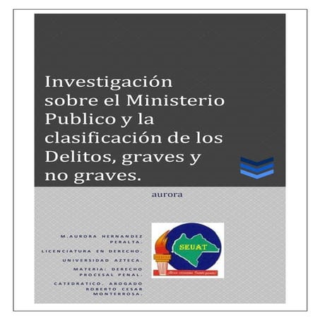 ministerio publico y sus funciones con la sociedad | PDF