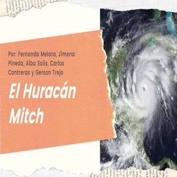 El huracán Mitch | PPTX