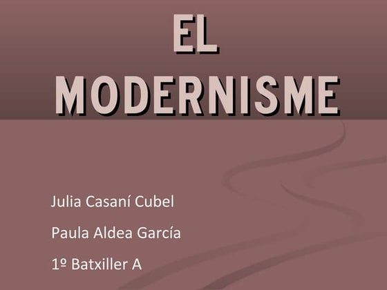 El Modernisme | PPT
