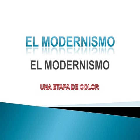 El modernismo | PPTX