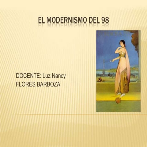 El modernismo como movimiento literario | PPTX