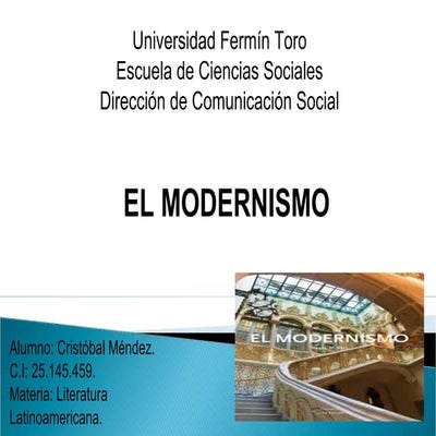 El modernismo | PPT