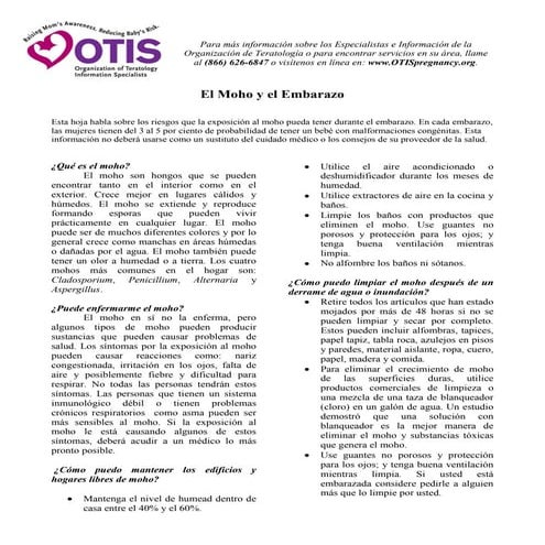 El moho y el embarazo | PDF