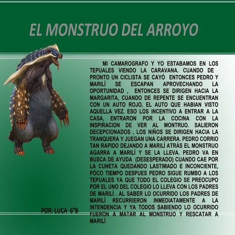 El monstruo del arroyo cronica 1 20121 | ODP