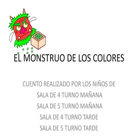 El monstruo de los colores | PPTX