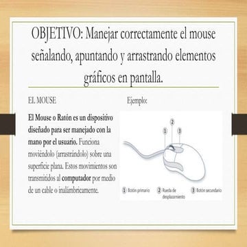El mouse | PPTX | Computer Peripherals | Computing