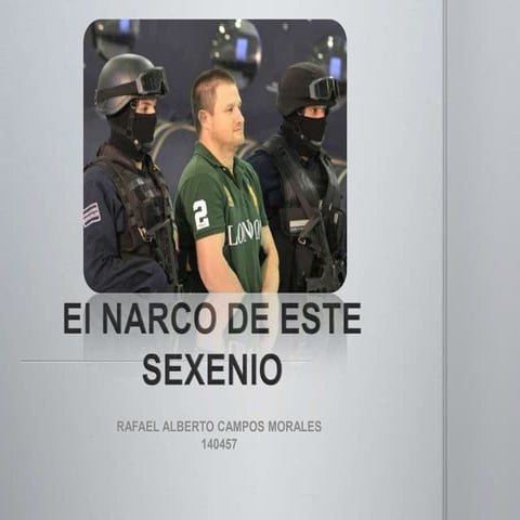 El narco en el sexenio de felipe calderon | PPTX