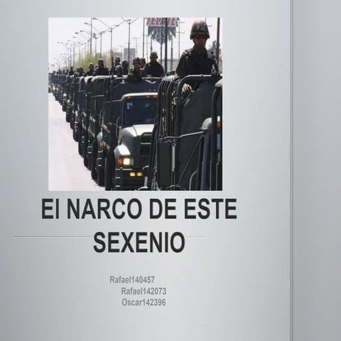 El narco en el sexenio de felipe calderon | PPTX