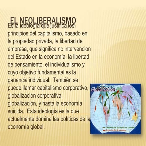 El Neoliberalismo | PPTX