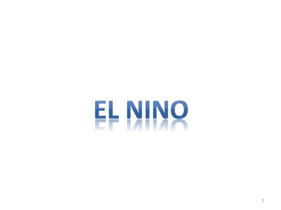 El Niño & La Niña | PPTX | Weather | Science