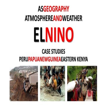 AS GEOGRAPHY - ATMOSPHERE AND WEATHER - EL NINO AND LA NINA | PPT