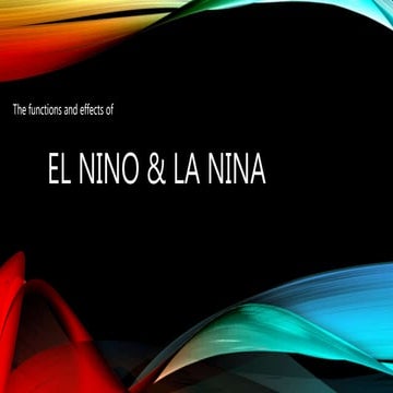 El nino & La Nina | PPTX