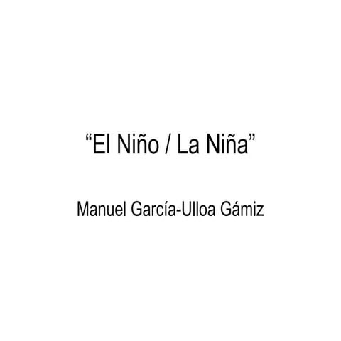 El Niño / La Niña | PPT