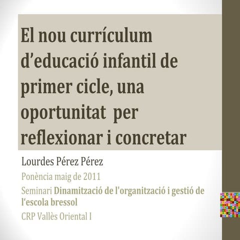 El nou curriculum | PPT