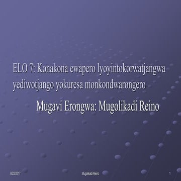 ELO 7 | PPT