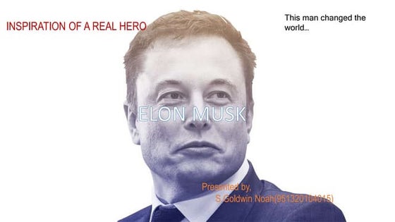 Biography of "Elon musk" | PPTX
