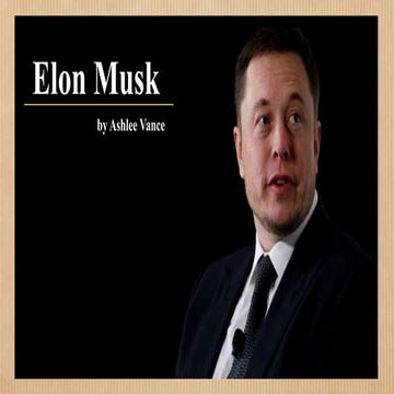Elon Musk PPT | PPTX