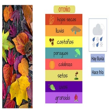 El Otoño, vocabulario básico para aprender español | PPTX