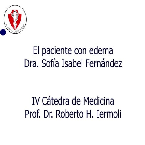 El paciente con edema | PPT